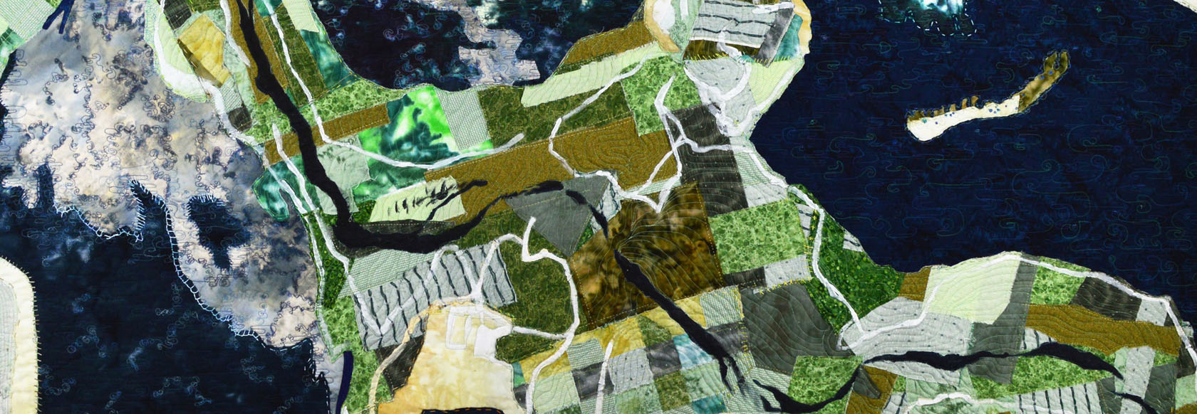 LineScape #31 (Pelican Lakes), 56 x 72 inches | Surface Design Association