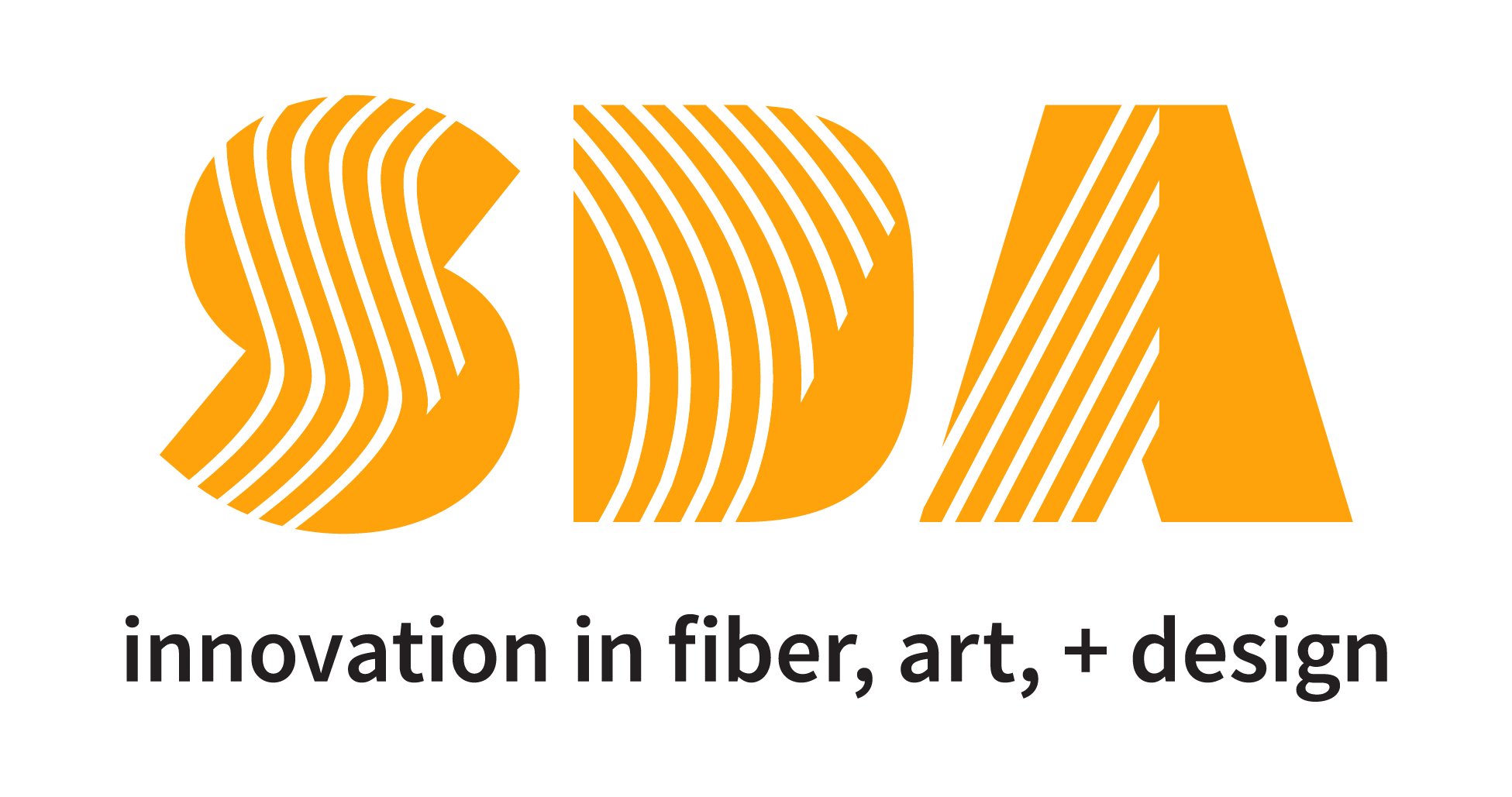 SDA_Tagline_Logo_Saffron | Surface Design Association